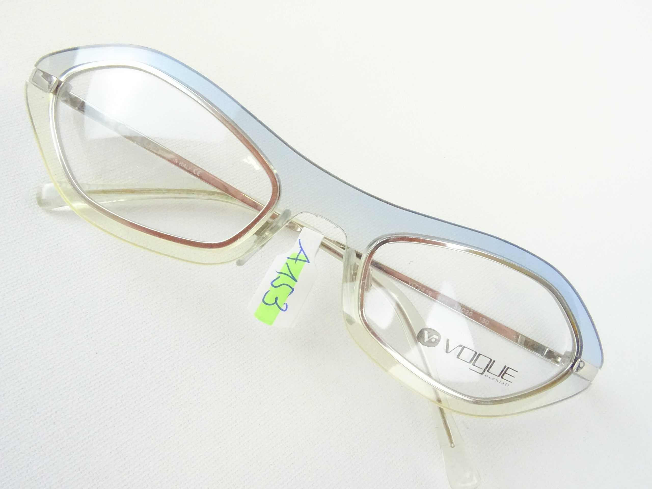 VOGUE 3419 extravagante Damenbrille transparent hellblau ...