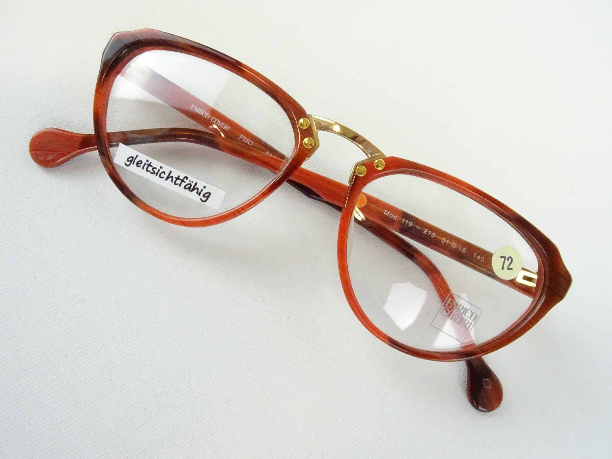 Brillenfassung kleine Damenbrille ENRICO COVERI im ausgefallenen ...