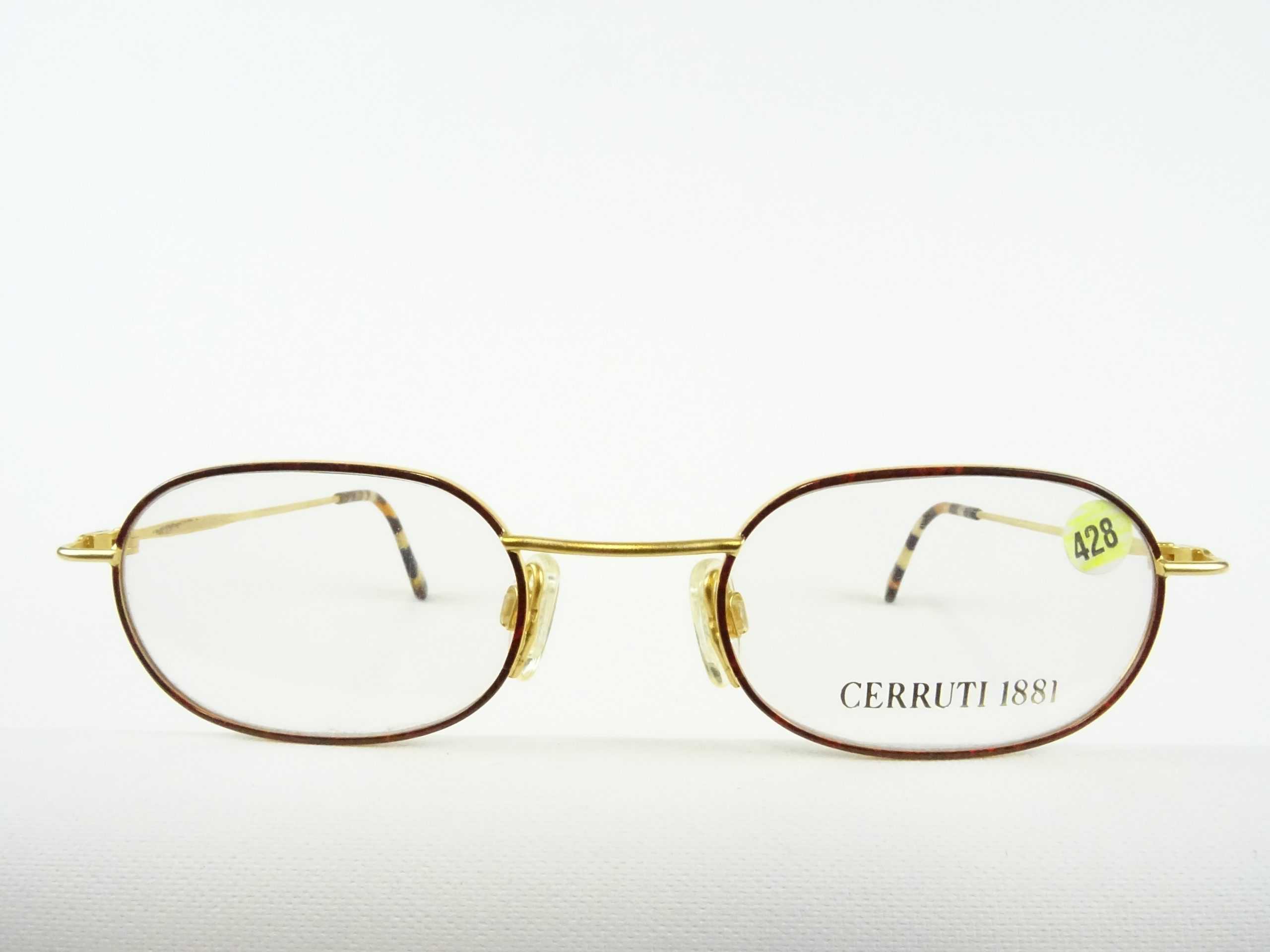Metallfassung Brillengestell von CERRUTI gold-braun mit kleiner ...
