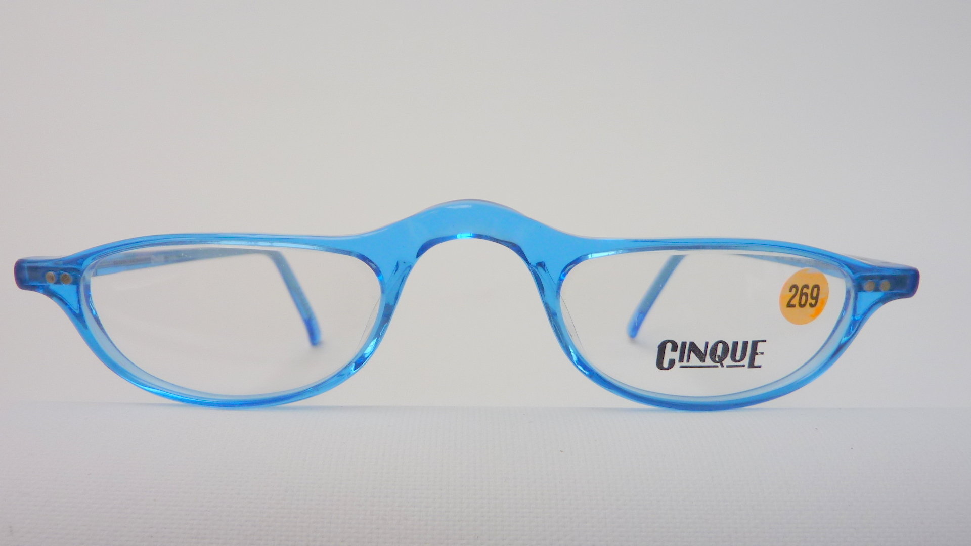 CINQUE Halbfassung Lesebrille Nahbrillen trasparent himmelblau ...