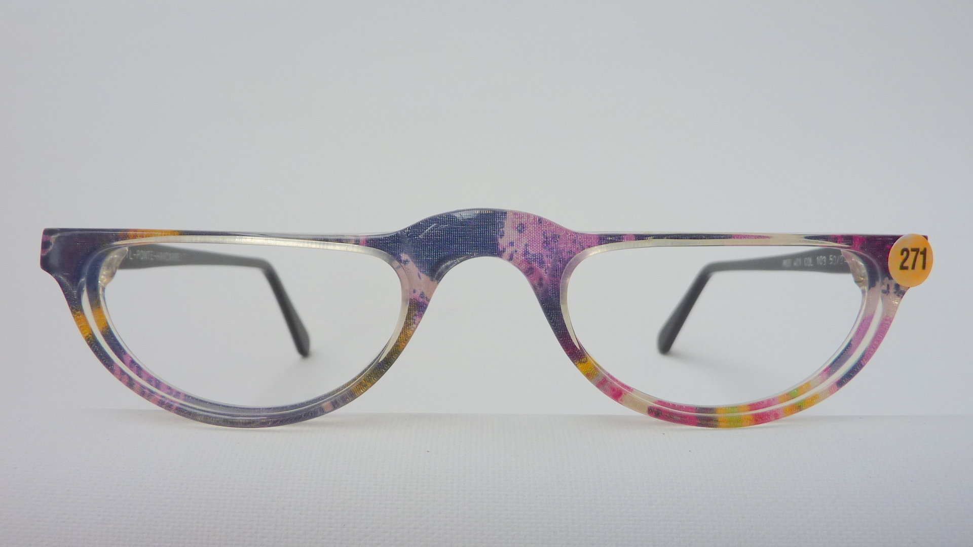 IL PONTE Handarbeit Halbfassung Lesebrille Nahbrillen Damen bunt ...