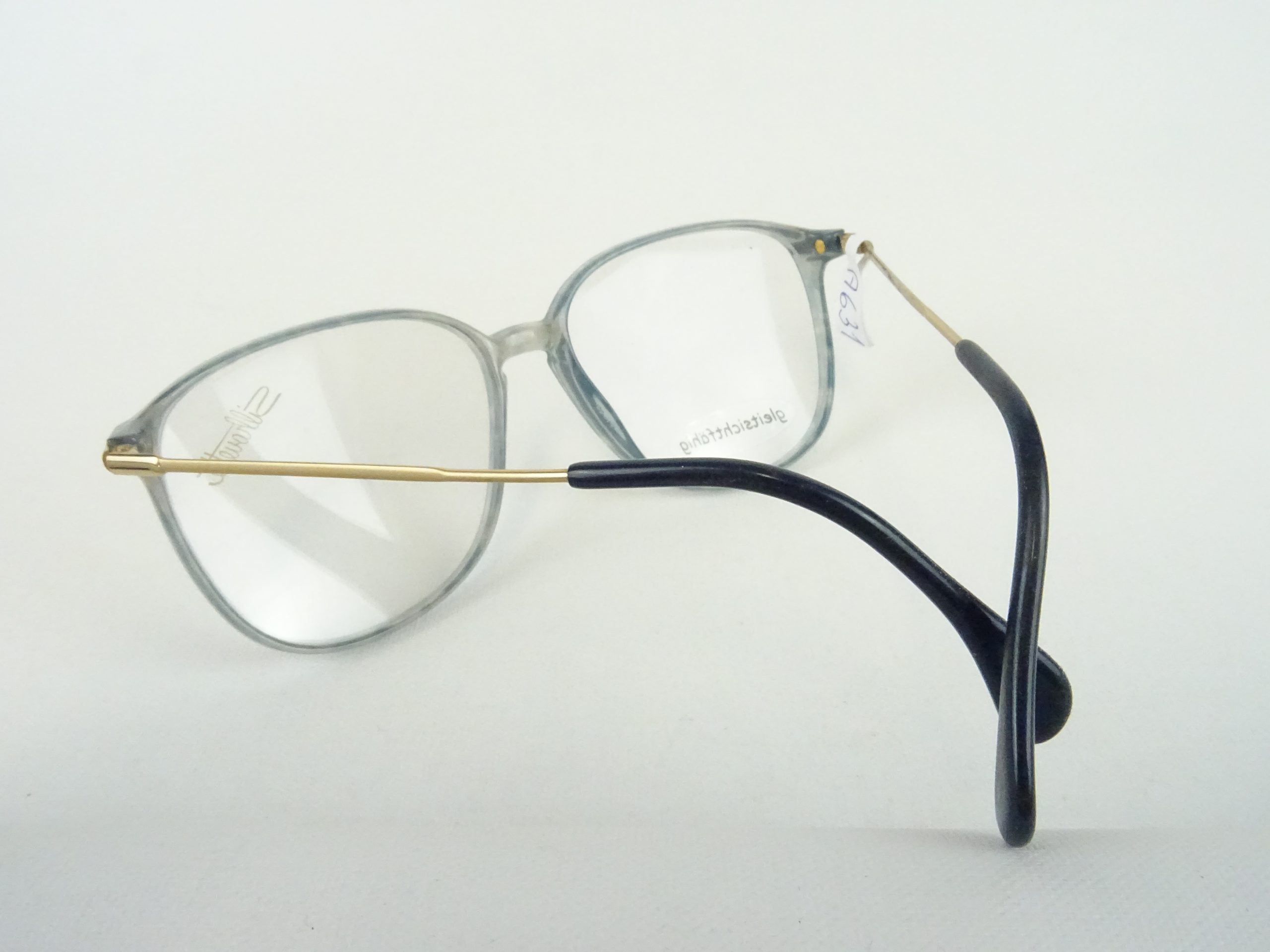 SILHOUETTE hellblaue Brille mit XXL Pantoform Brillengestelle mit ...