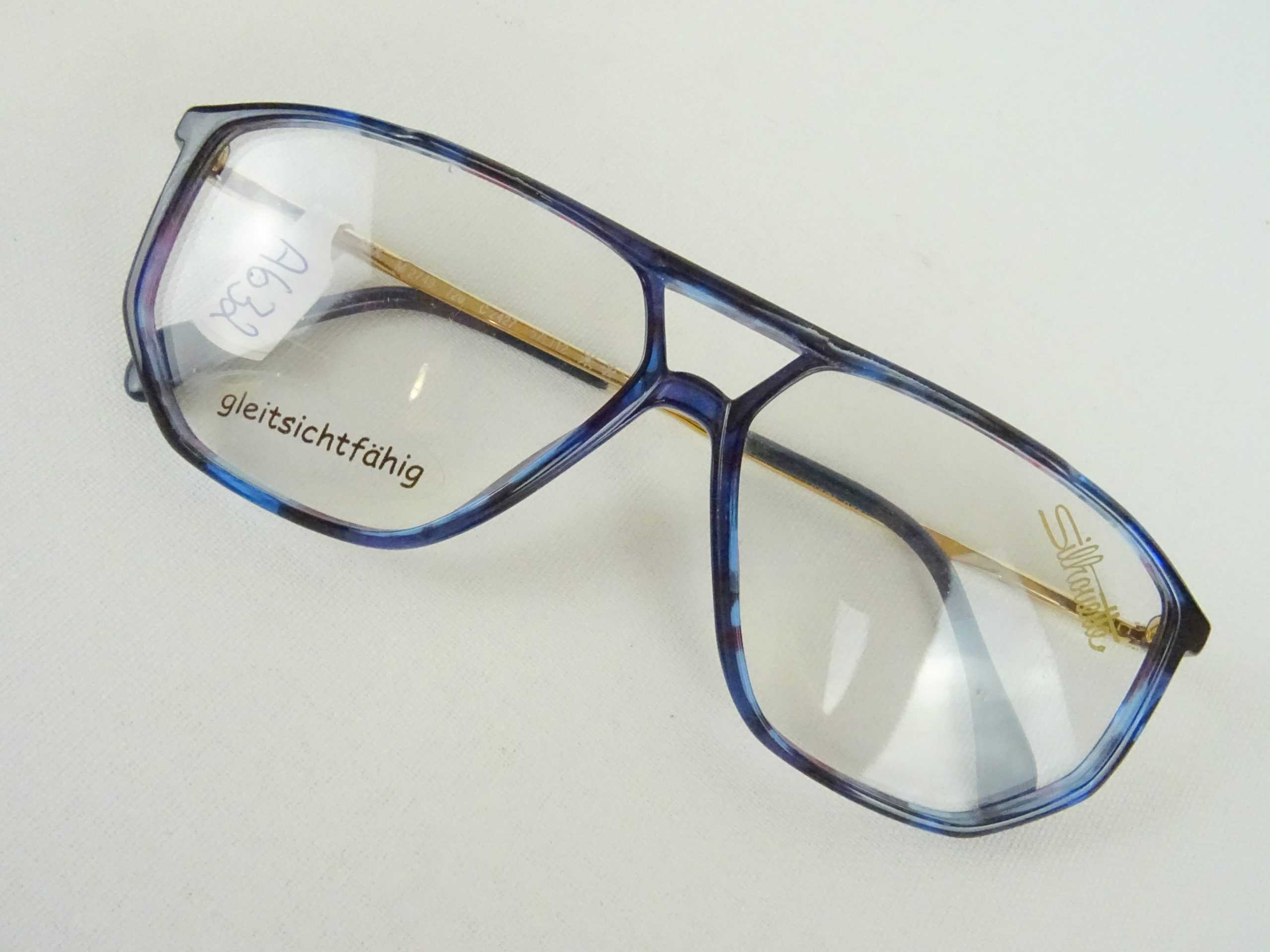 Blaue Fliegerbrille Silhouette Brillengestell SPX Mod 2749 Brillen ...
