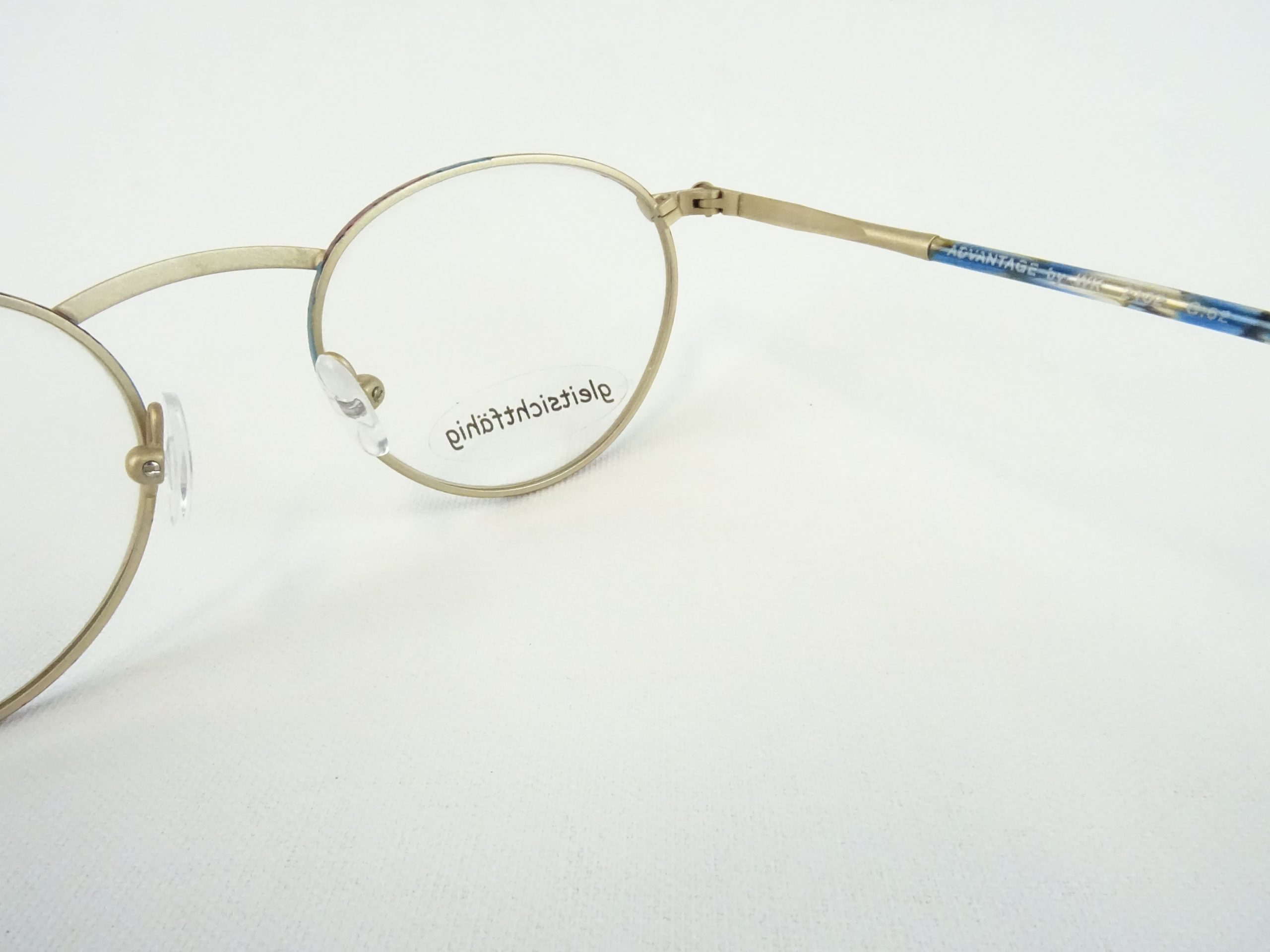 Ovale Panto-Brille bunt Damen/Herren Brillengestelle Metallfassung ...