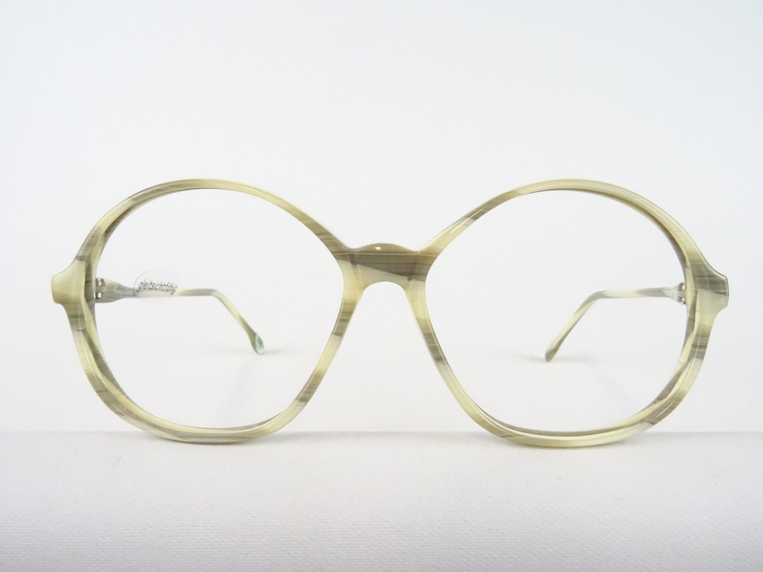 Helle Vintage Brillenfassung Conquistador Hippie/Boho Damen Vintage Kunststoffgestell große ...